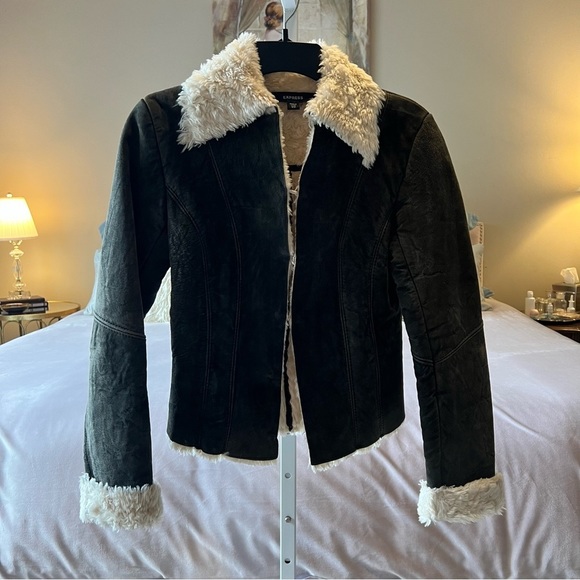 Express | Jackets & Coats | Vintage Express Brown Genuine Suede ...